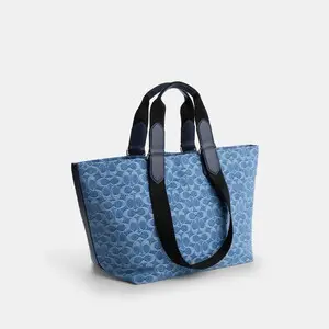 COACH OUTLET Signature Denim Small Tour Tote Bag