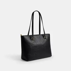 COACH OUTLET Coach Signature Leather Station Tote Bag