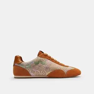 COACH OUTLET Coach Flat Sneaker In Crystal Signature Jacquard