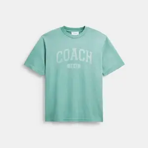 COACH OUTLET Sun Fade Easy T-shirt In Organic Cotton - Green