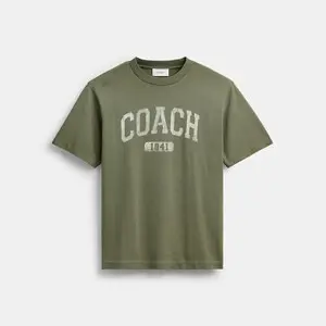 COACH OUTLET Sun Fade Easy T-shirt In Organic Cotton - Winter Moss