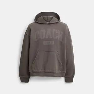 COACH OUTLET Organic Cotton Sun Fade Hoodie - Garment Dye Black