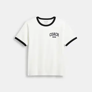 COACH OUTLET Coach Sporty Classic Organic Cotton T-shirt - White
