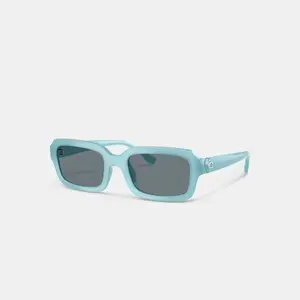 COACH OUTLET Coach C Heart Narrow Square Sunglasses - Blue