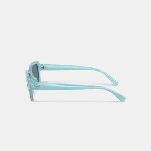 COACH OUTLET Coach C Heart Narrow Square Sunglasses - Blue