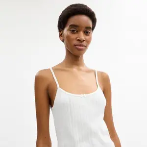 COACH OUTLET Pointelle Tank - Off White