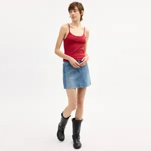 COACH OUTLET Pointelle Tank - Scarlet