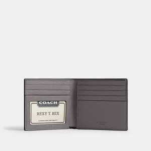 COACH OUTLET Id Billfold Wallet - Graphite Gray