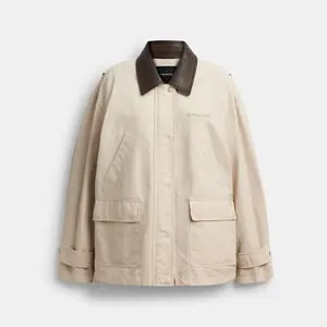 COACH OUTLET Coach Waxed Country Jacket - Stone