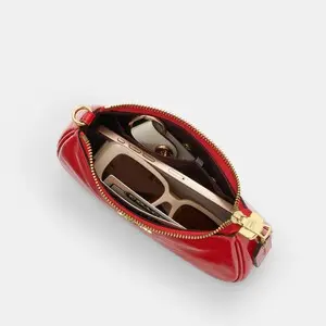 COACH OUTLET Teri Mini Crossbody Bag With Bow Detail - Gold/bright Cherry