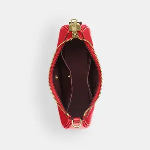 COACH OUTLET Teri Mini Crossbody Bag With Bow Detail - Gold/bright Cherry