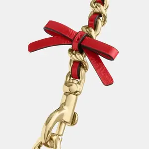 COACH OUTLET Teri Mini Crossbody Bag With Bow Detail - Gold/bright Cherry