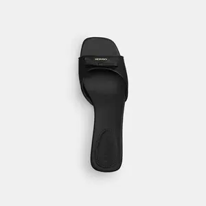 COACH OUTLET Coach Bow Kitten Heel Sandal - Black