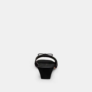 COACH OUTLET Coach Bow Kitten Heel Sandal - Black