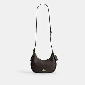 COACH OUTLET Emily Shoulder Bag In Signature Canvas - Gold/walnut/black