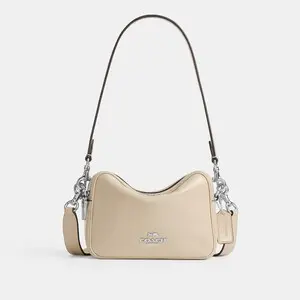 COACH OUTLET Coach Outlet Mini Carey Crossbody Bag Silver/ivory