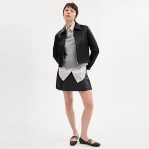 COACH OUTLET Coach Leather Jacket - Black