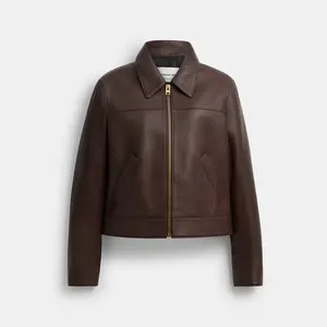 COACH OUTLET Leather Jacket - Maple