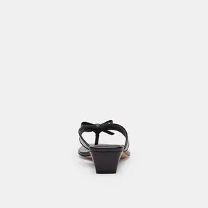 COACH OUTLET Bow Thong Kitten Heel Sandal - Black