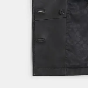 COACH OUTLET Coach Leather Trench Coat