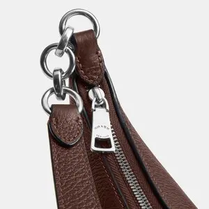 COACH OUTLET Mini Payton Bag In Refined Pebble Leather - Silver/maple