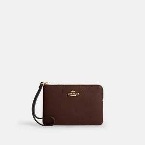 COACH OUTLET Corner Zip Wristlet - Gold/maple