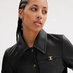 COACH OUTLET Heritage C Snap Front Shrunken Jacket