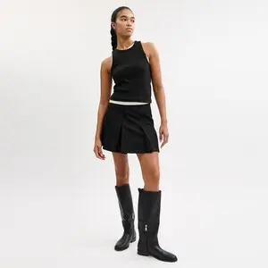 COACH OUTLET New York Ribbed Tank Top - Black