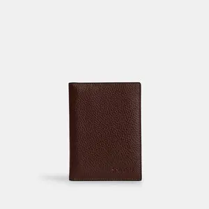COACH OUTLET Passport Card Case - Silver/maple