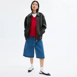COACH OUTLET Oversized Leather Bomber Jacket