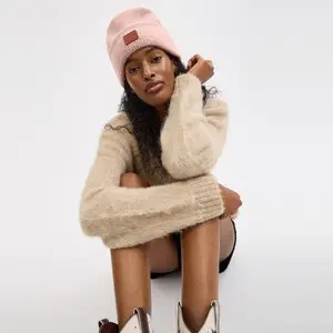 COACH OUTLET Coach Knit Beanie With Leather Patch