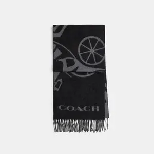 COACH OUTLET Coach Horse And Carriage Cashmere Muffler - Black
