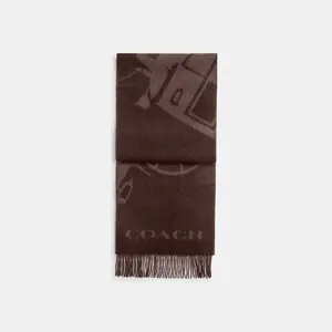 COACH OUTLET Coach Horse And Carriage Cashmere Muffler - Maple