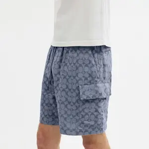 COACH OUTLET Coach Signature Camp Shorts - Navy