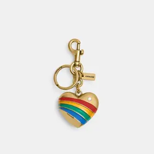 COACH OUTLET Heart Bag Charm - Brass