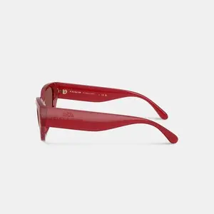 COACH OUTLET Geometric Cat Eye Sunglasses - Red