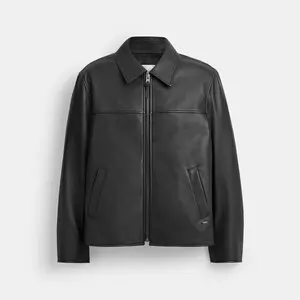 COACH OUTLET Leather Jacket - Black