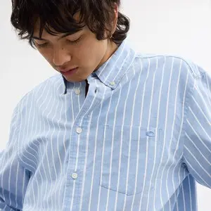 COACH OUTLET Long Sleeve Button Down Shirt
