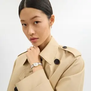 COACH OUTLET Talia Leather Watch - Chalk