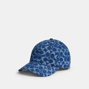 COACH OUTLET COACH Outlet Signature Denim Baseball Cap Denim