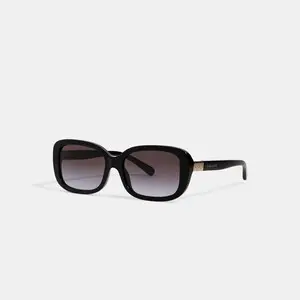 COACH OUTLET Coach Signature Rectangle Sunglasses - Black