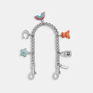 COACH OUTLET COACH Silver Swagger Chain With Charms Silver/silver