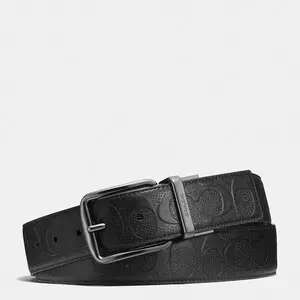 COACH OUTLET Harness Buckle Cut-to-size Reversible Belt - Black