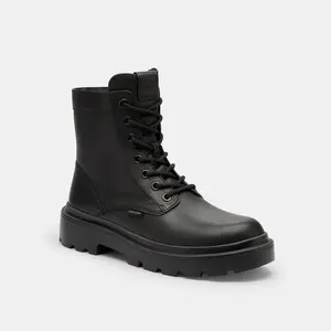 COACH OUTLET Lace-up Combat Boots - Black
