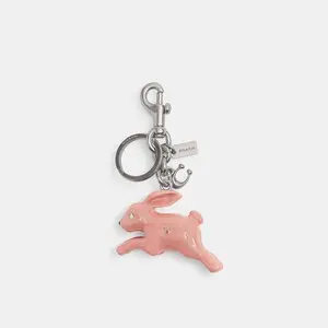 COACH OUTLET Bunny Bag Charm - Silver/pink