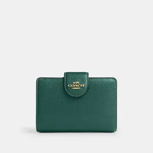 COACH OUTLET Medium Corner Zip Wallet Im/emerald