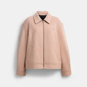 COACH OUTLET Coach Wool Zip Front Jacket