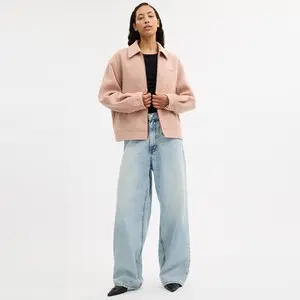 COACH OUTLET Coach Wool Zip Front Jacket
