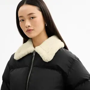 COACH OUTLET Puffer Jacket With Shearling Collar