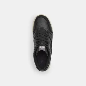 COACH OUTLET Coach Soho Mid Top Sneakers In Signature Canvas - Charcoal/black